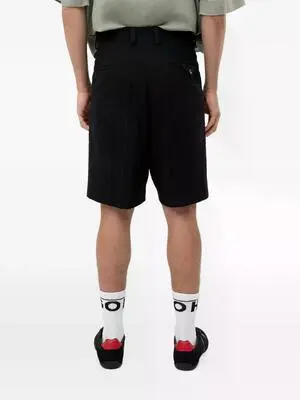 Hugo Seersucker Textured Pleated Shorts