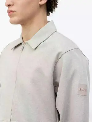 BOSS Zip-up Long-sleeve Shirt