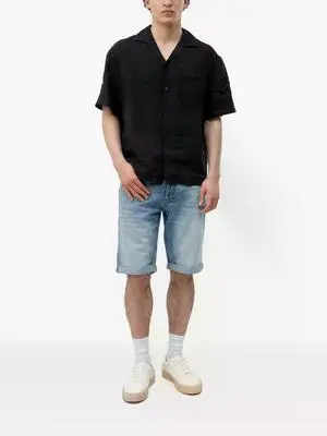 Hugo Short-sleeve Camp-collar Shirt - Black