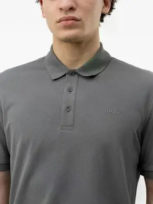 Hugo Logo-print Piqué Polo Shirt