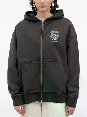 Hugo Graphic Print Zip-up Hoodie