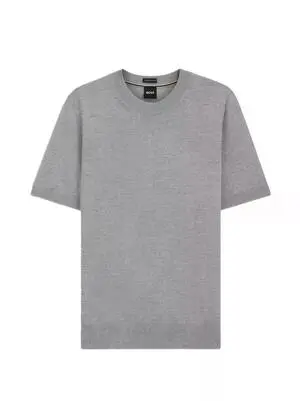 BOSS Knitted Crew Neck Sweater - Grey