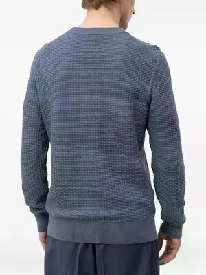 BOSS Basket-weave Crew Neck Sweater