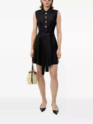 Hugo Belted Sleeveless Mini Dress