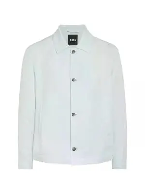 BOSS Button-up Collared Jacket - Blue