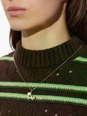 Marni Dog Pendant Necklace - Neutrals