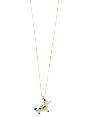 Marni Dog Pendant Necklace - Neutrals