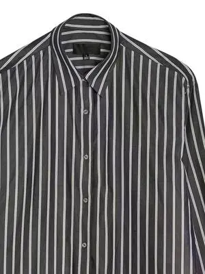 NILI LOTAN Yorke Vertical-stripe Long-sleeve Shirt