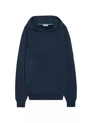 SANDBANKS Logo Patch Jersey Hoodie - Blue