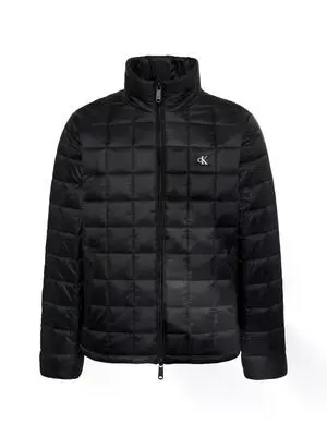 Calvin Klein Quilted Logo Jacket - Brown