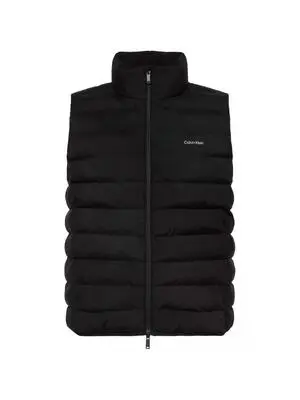 Calvin Klein Quilted High-neck Gilet - Black