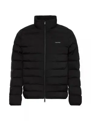 Calvin Klein Quilted Logo Jacket - Brown
