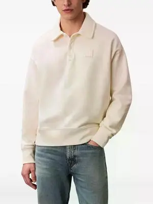 Calvin Klein Logo-patch Polo-collar Sweater