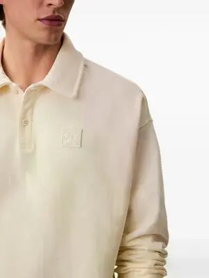 Calvin Klein Logo-patch Polo-collar Sweater
