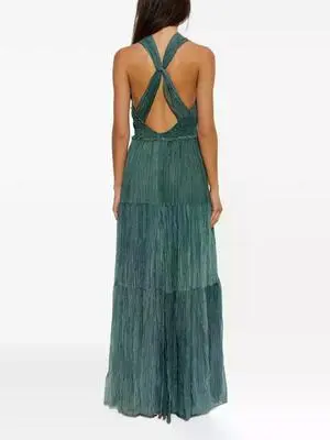 Ulla Johnson Freesia Plissé-effect Tiered Maxi Dress