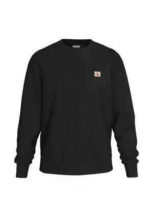 Calvin Klein Patch Crew Neck Sweater - Black