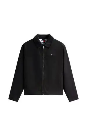 Tommy Hilfiger Corduroy Collar Logo Patch Jacket - Black
