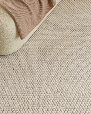 Quince Tribeca Handwoven Wool Rug - Cream