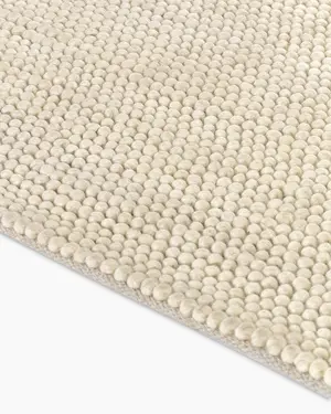 Quince Tribeca Handwoven Wool Rug - Cream