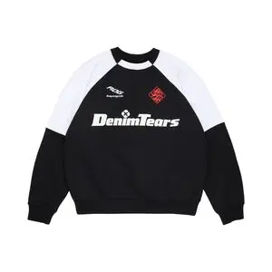 DENIM TEARS Dt Sport Color Blocked Crewneck - Black