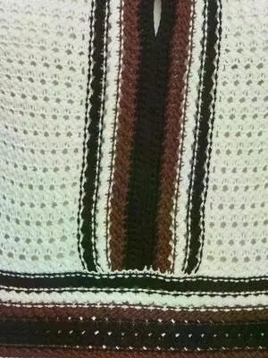 424 Striped Crochet Maxi Dress