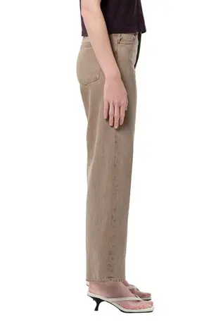 AGOLDE Ren Flyweight High Waist Ankle Wide Leg Jeans