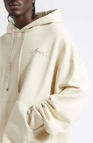 Amiri Oversize Ma Check Patch Appliqué Hoodie