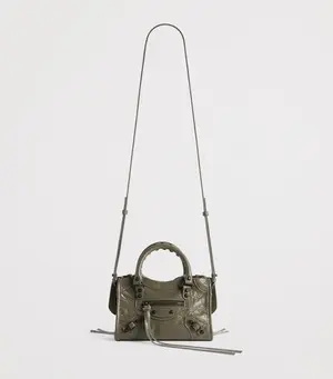 Balenciaga Crinkled Lambskin Nano Le City Top-handle Bag