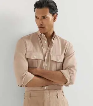 Brunello Cucinelli Cotton Garment-dyed Shirt
