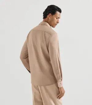 Brunello Cucinelli Cotton Garment-dyed Shirt