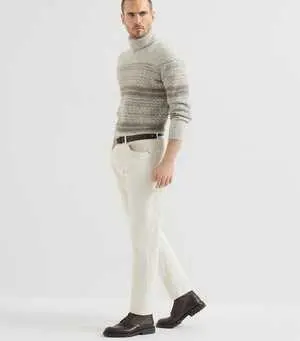 Brunello Cucinelli Five-pocket Comfort Denim Trousers