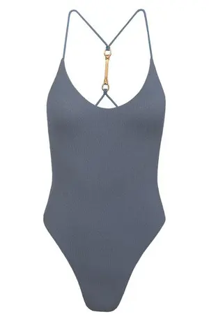 VIX PAULA HERMANNY Nika One-piece Swimsuit With Embellished Accents