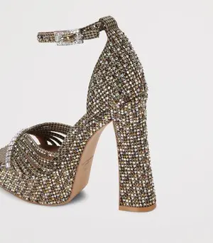 Kurt Geiger Crystal Strap Platform Sandals
