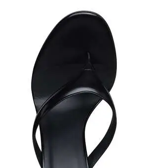 Alaïa Leather Infradito Heeled Sandals 90