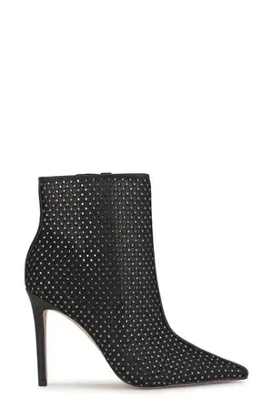 Jessica Simpson Pazra Studded Pointed Toe Stiletto Ankle Boot - Black