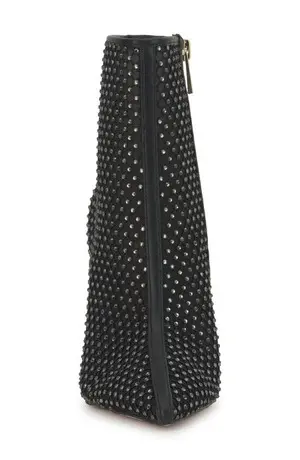 Jessica Simpson Pazra Studded Pointed Toe Stiletto Ankle Boot - Black