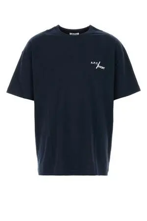 A.p.c. Navy Cotton X Frgmt T-shirt - Blue