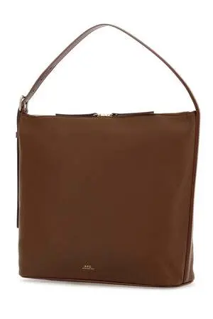 A.p.c. Leather Shoulder Bag - Brown