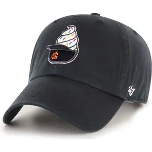 '47 San Francisco Giants Ice Cream Helmet Clean Up Adjustable Hat - Black