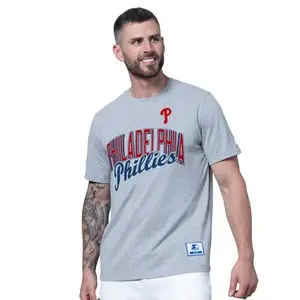 STARTER Heather Gray Philadelphia Phillies Two-pack T-shirt Set