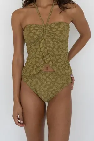 Geode Swimwear Chloe One Piece - Brown