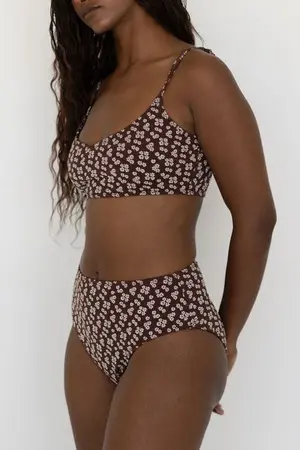 Geode Swimwear Chloe Floral Bikini Top