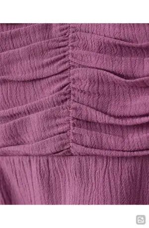 Mango Strapless Smocked Minidress