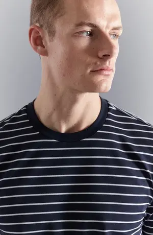 Mango Slim Fit Coolmax® Stripe T-shirt