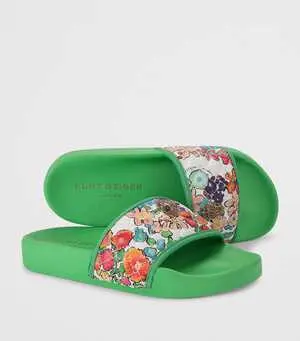 Kurt Geiger Meena Eagle Slides With Floral Motif