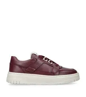 Giorgio Armani Paneled Leather Sneakers