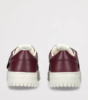 Giorgio Armani Paneled Leather Sneakers