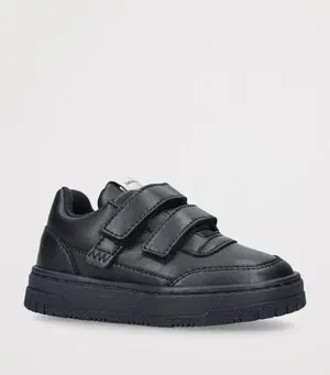 Giorgio Armani Leather Velcro Sneakers
