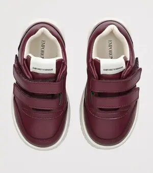 Giorgio Armani Leather Velcro Sneakers