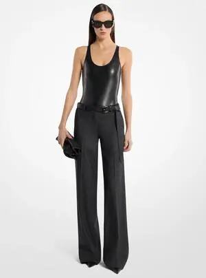 Michael Kors Camilla Wool Wide-leg Trousers